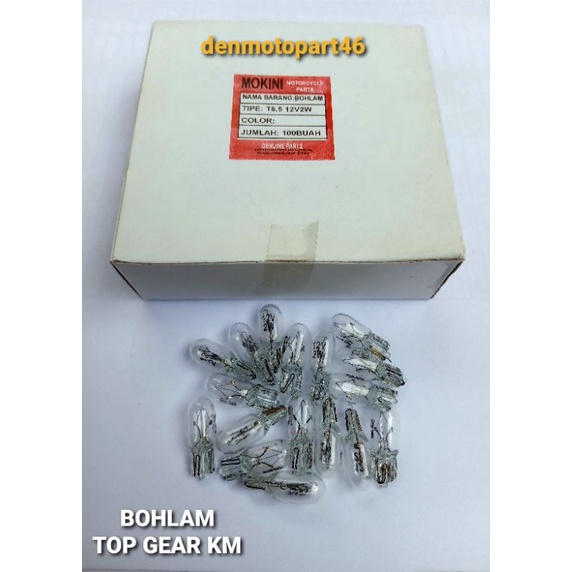 หลอดไฟ Top Gear Gir Spedo Spido Speddometer klmeter MOKINI T6.5 12V 2W [ราคาต่อ 1 ชิ้น] | Shopee ...