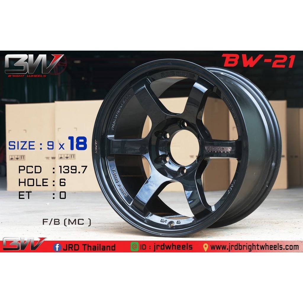 ล้อแม็กขอบ18 TE37 SUV ก้านยก 18x9.0 6h139.7 ET0 ดำหยอดขาวMC เลเซอร์แท้ หรูพรีเมี่ยม ประกันคุณภาพ ...
