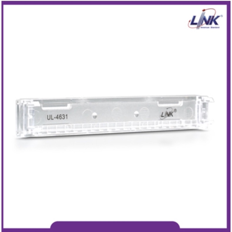 Link UL-4631 HINGED LABEL HOLDER (Mount on Module) (ป้ายชื่อพลาสติก เปิด-ปิดได้ ใช้ใส่บอกชื่อคู่ ...