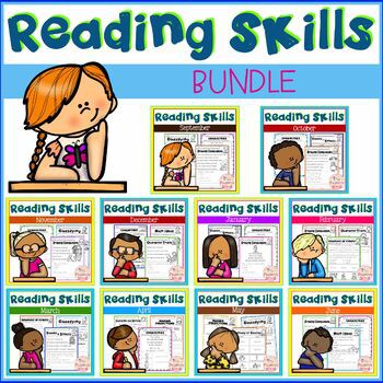 Reading Skills Bundle English Language Arts, Reading, Reading ...