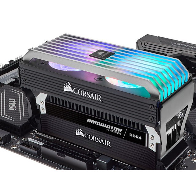 ซิ้งแรม Corsair Dominator Platinum Airflow RGB LED Memory Fan Cooling ...