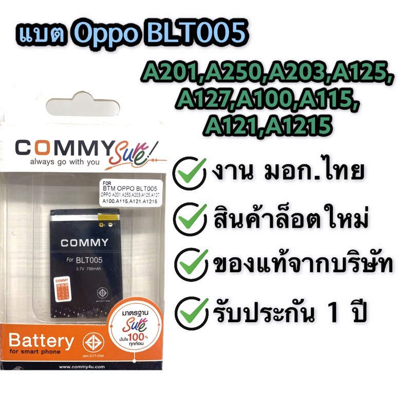 แบต Oppo A201,A250,A203,A125, A127,A100,A115, A121,A1215 | Shopee Thailand