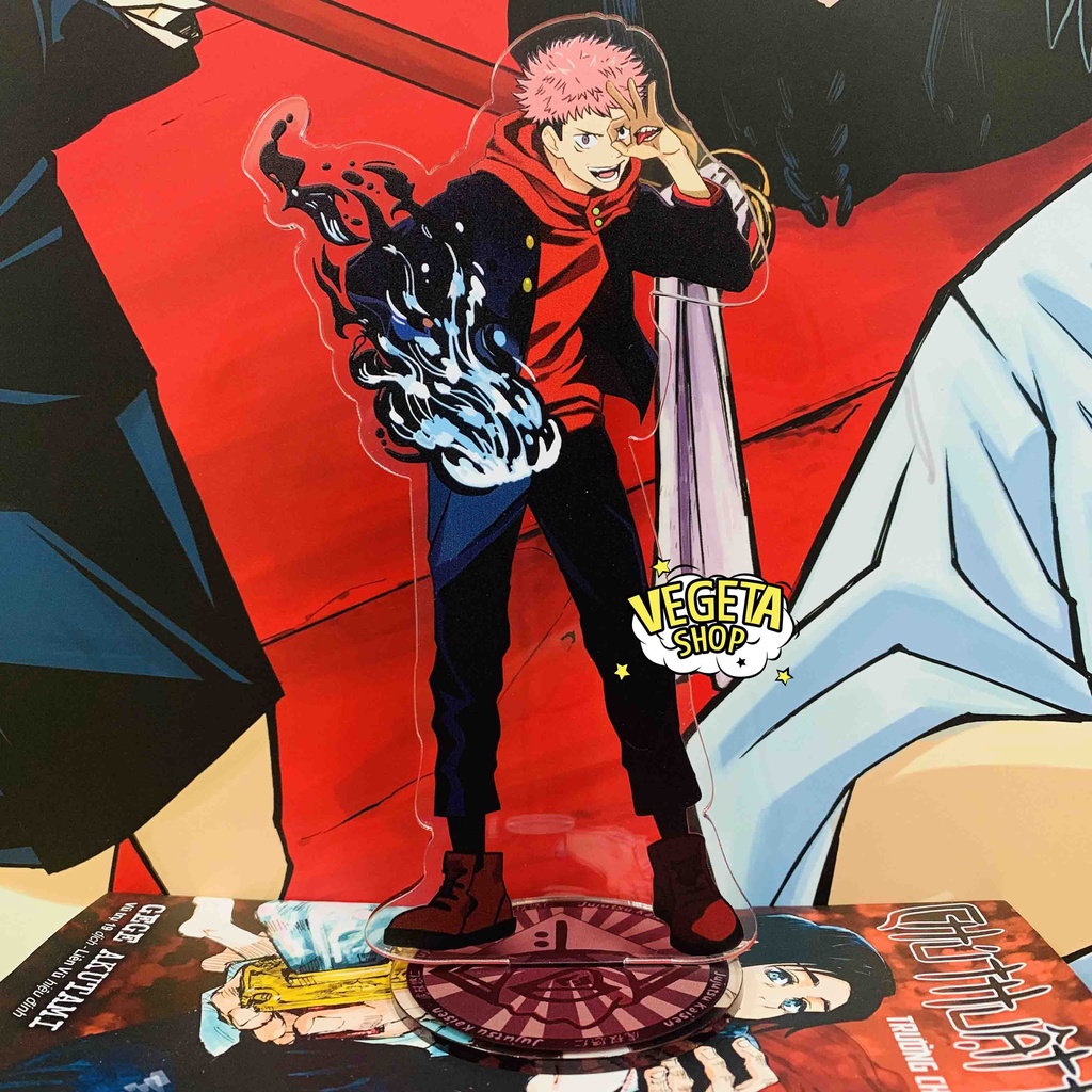 Standee อะคริลิค Mica 2 ด ้ านรูปปั ้ น Jujutsuuka Itadori Sukuna Gojo ...