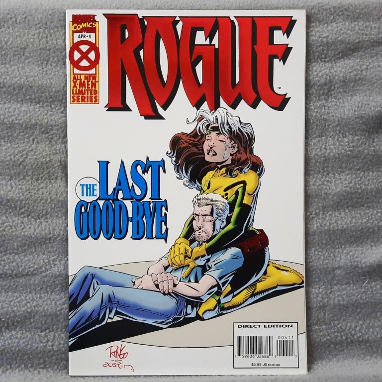 Rogue ฝาครอบฟอยล์ 4 ชิ้น (การ์ตูนมาร์เวล) FINAL Issue (X-Men) Mike ...