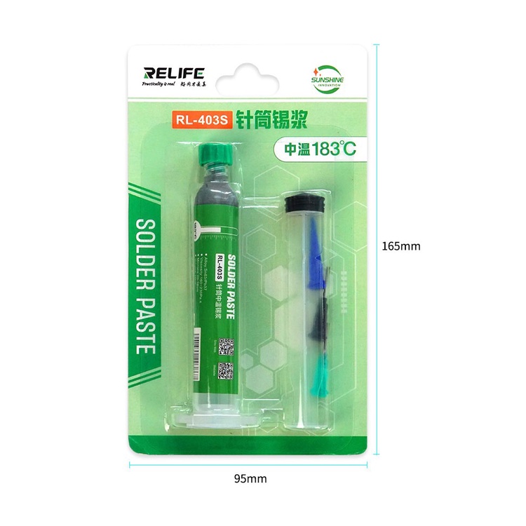 ตะกั่วเหลว Solder paste RELIFE รุ่น RL-403S จุดหลอมเหลว 183℃/ RL-404S ...