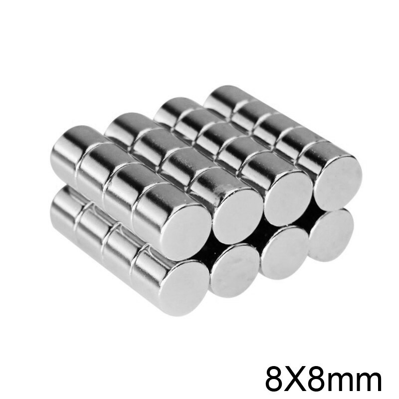 1ชิ้น แม่เหล็กแรงสูง 8x8มิล ทรงกระบอก Magnet Neodymium 8x8mm แม่เหล็ก ...