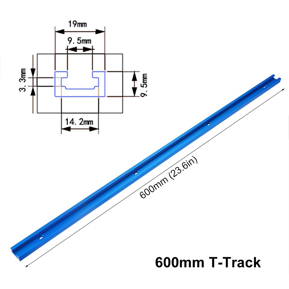 ~DOLLDOLL~Aluminium Alloy 300-600mm T-Track T-Slot Miter Jig Tools T ...