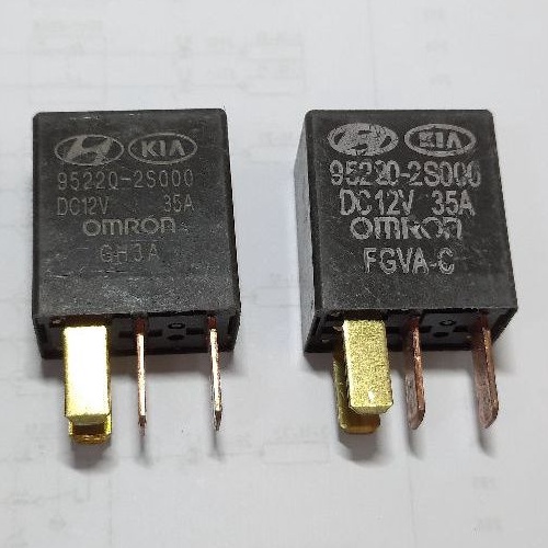 Relay 95220-2S000 รีเลย์ 12V 35A 4 ขา Omron รุ่นเก่า KIA Hyundai ของถอด ...