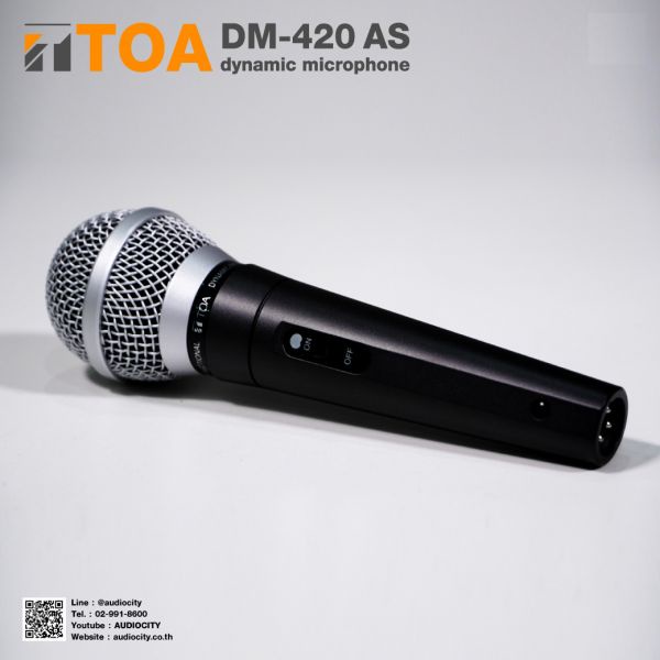 TOA DM-420 AS ไมโครโฟน พร้อมสาย 7.5 เมตร | Shopee Thailand