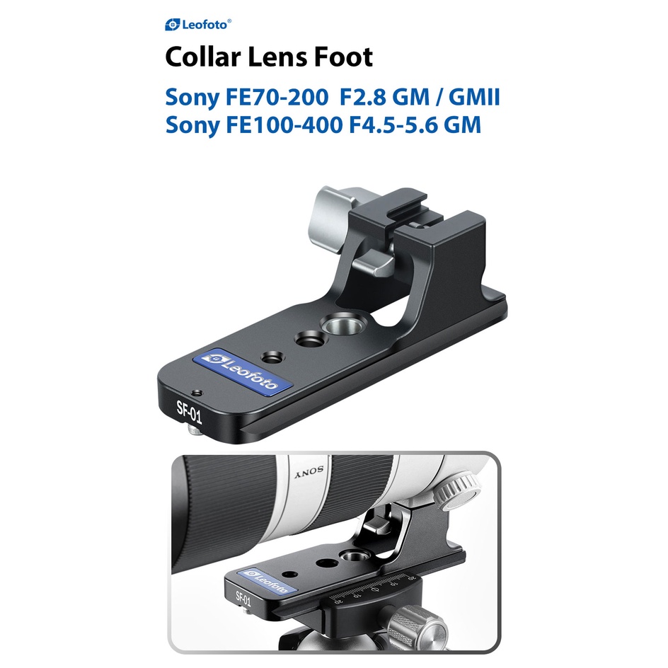 LeoFoto SF01 Lens Foot for Sony FE 70-200mm f/2.8 GMII GM and FE 100 ...