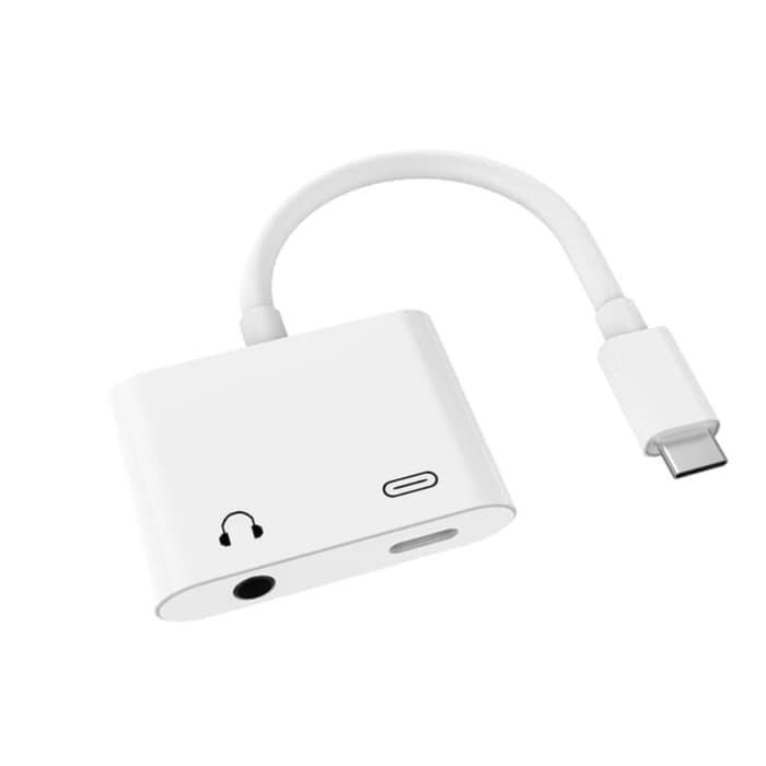 ☈JH-031 2 in 1 Type C to Audio Jack และ Adapter (3.5mm) Type-c | Shopee ...