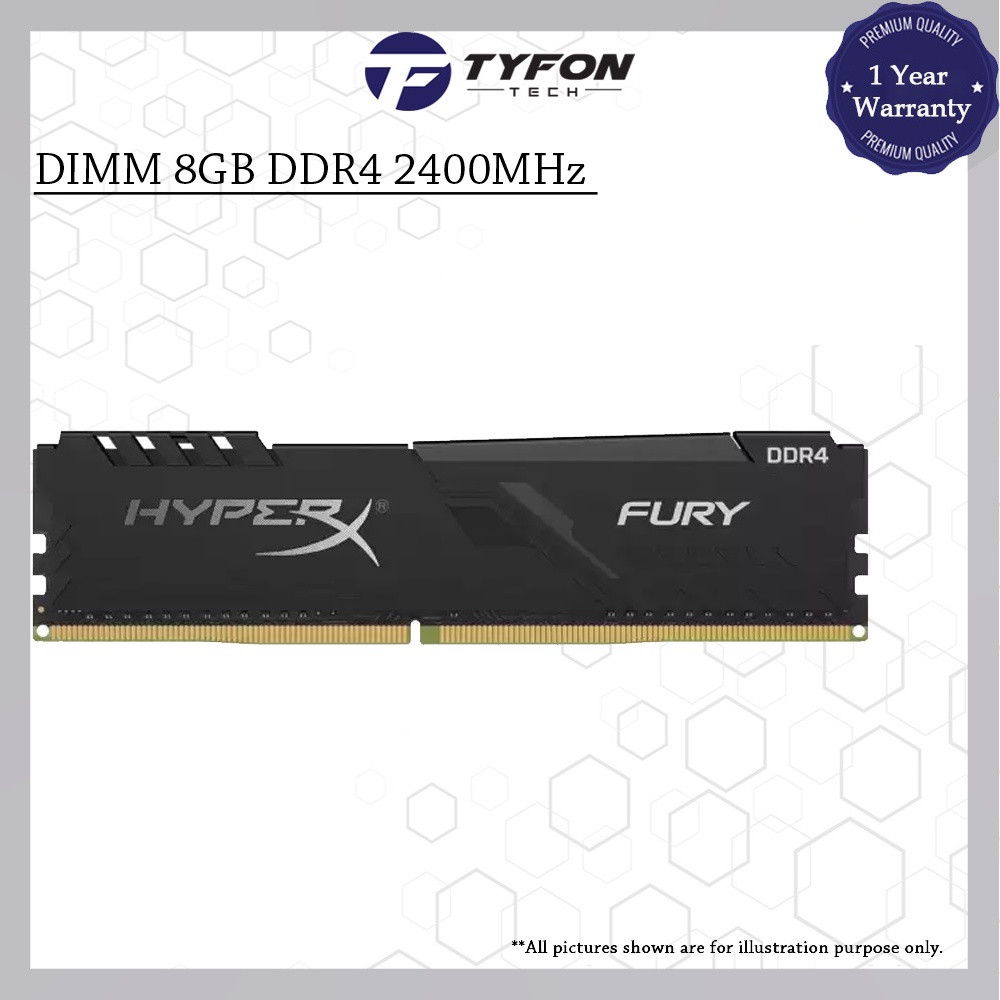 Kingston HyperX Impact HX424C15FB3/8 DIMM DDR4 8GB 2400MHz PC4-19200 แรมคอมพิวเตอร์ตั้งโต๊ะ ...