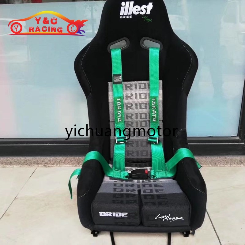 Takata Racing เข็มขัดนิรภัยรถยนต์ดัดแปลง 7 ซม. เข็มขัดนิรภัยสี่ 4 จุด ...