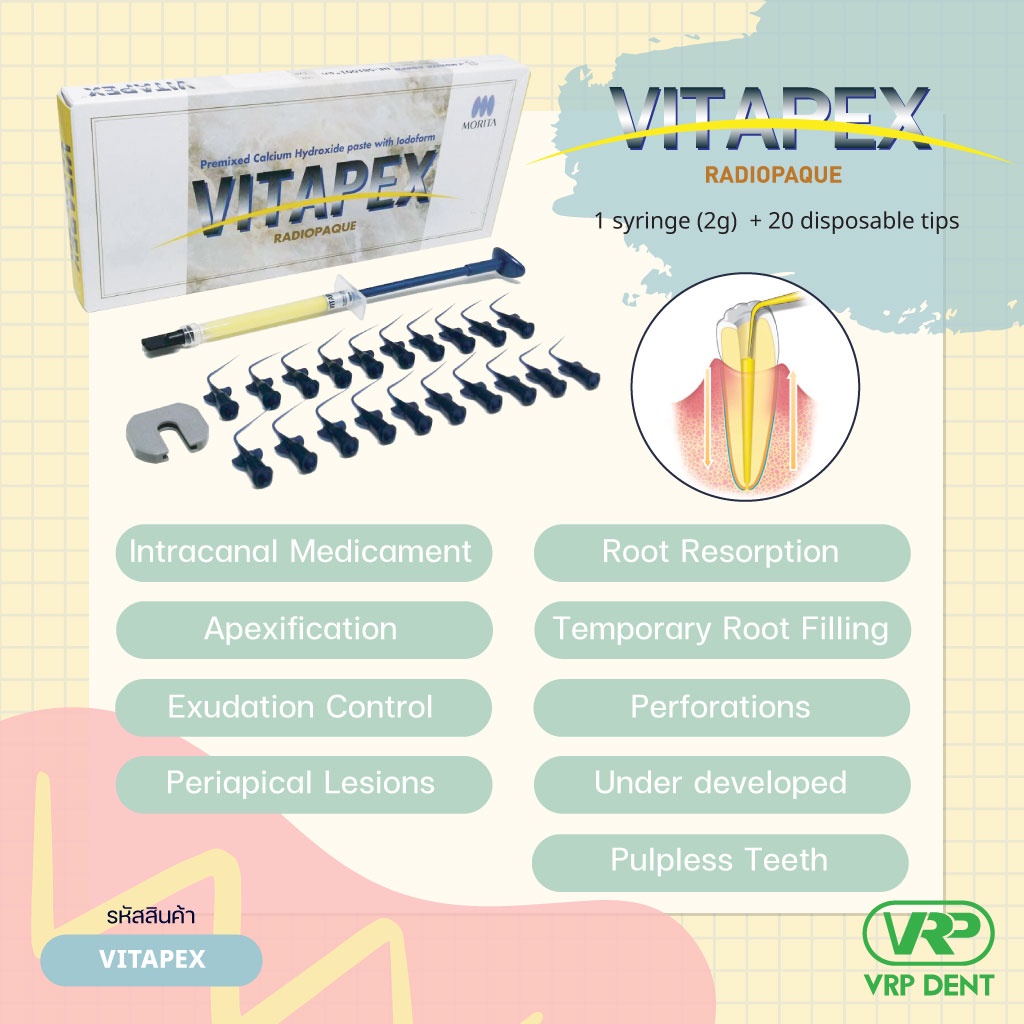 VITAPEX premixed calcium hydroxide 2g | Shopee Thailand