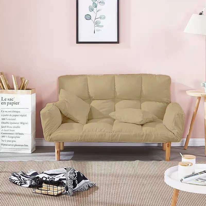 ins style Sofaโซฟาปรับนอน ปรับนอนได้ 5 ระดับ มาพร้อมหมอนอิงเข้าเซต 2 ใบ ...