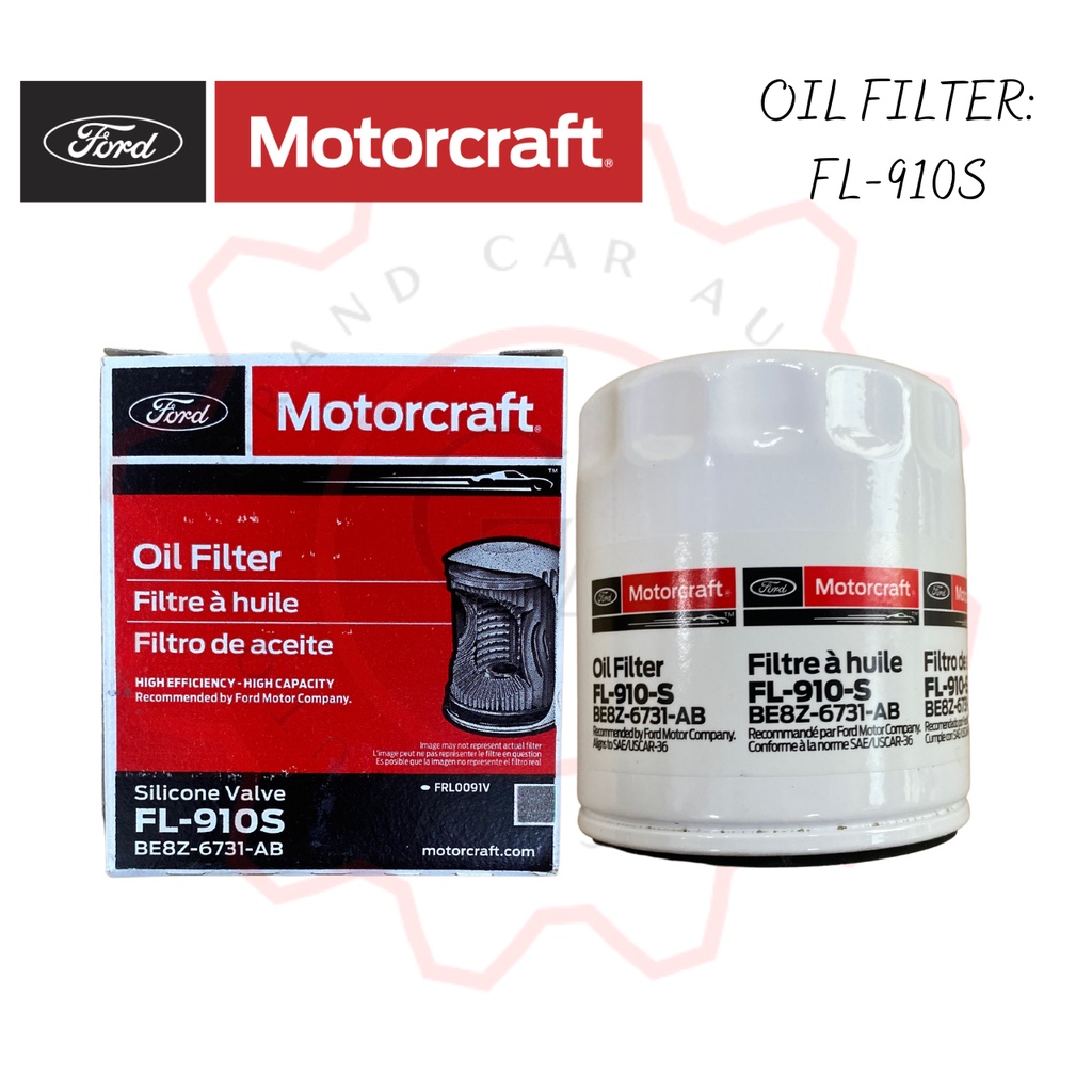 กรองน้ํามันเครื่อง FORD MOTORCRAFT [FL-910S] -FIESTA, FOCUS, MONDEO ...