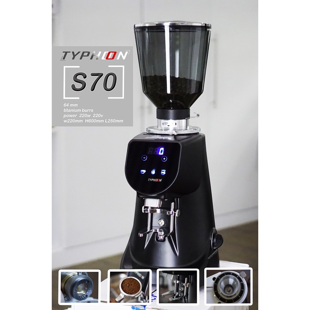 TYPHOON S70 V3 ใหม่ล่าสุด มีพัดลมระบายความร้อน เครื่องบดกาแฟอัตโนมัติ ...