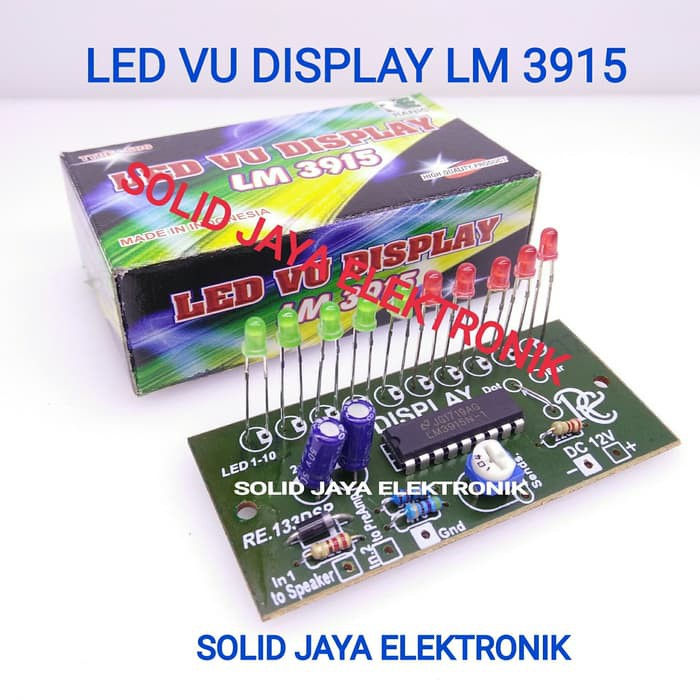 Led VU จอแสดงผล LM3915 RONIC LM 3915 โคมไฟ LED VU โคมไฟจอแสดงผล VU 508 โคมไฟ LED VU 508 RONIC ...