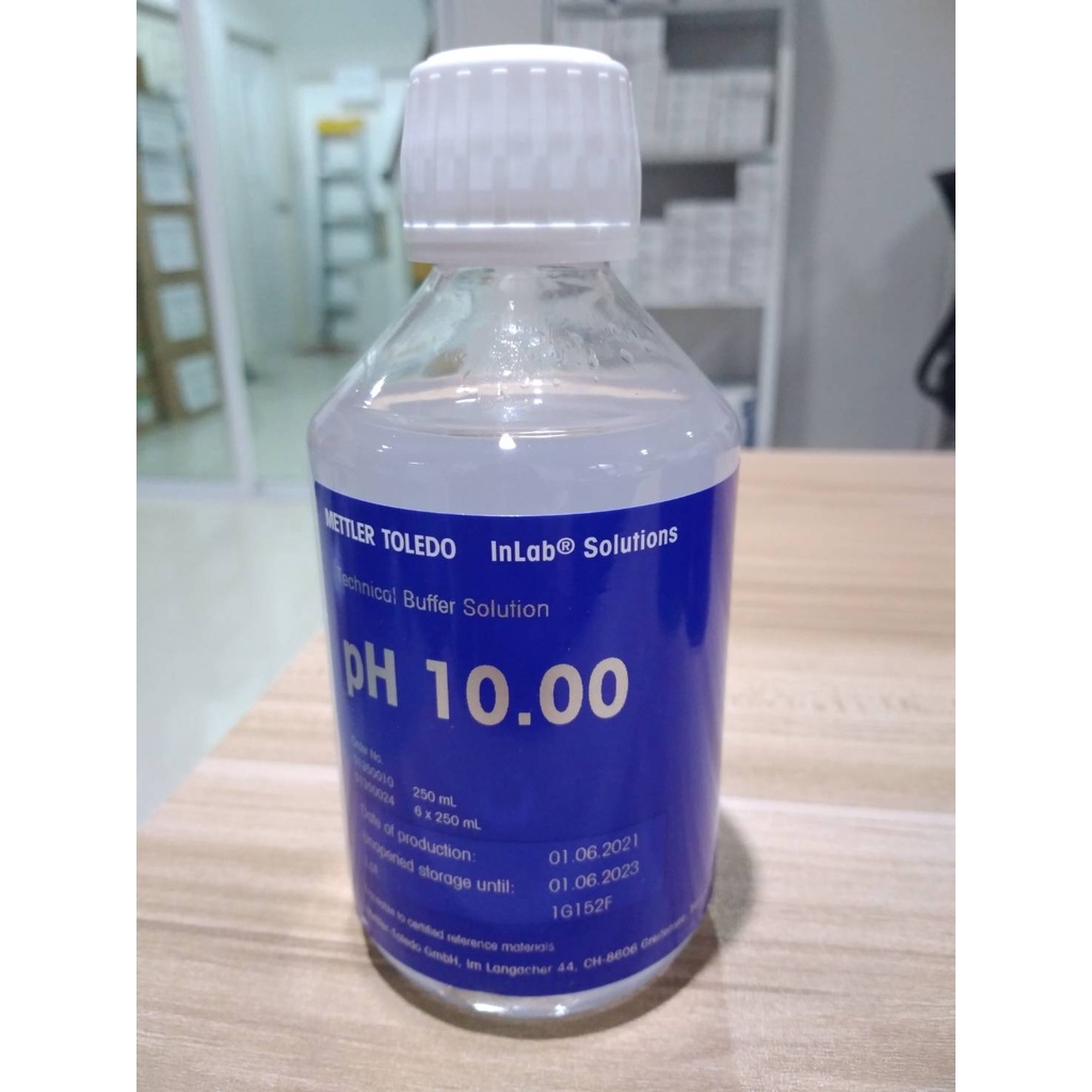 pH Buffer Solution 4.01, 7.00, 9.21, 10.00 ยี่ห้อ Mettler toledo, 250ml สารละลายบัฟเฟอร์ pH ...