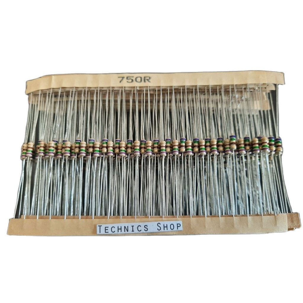 ตัวต้านทาน 750 โอห์ม 1/4W จำนวน 20 ตัว Resistor 750 Ohm 20 pcs ...