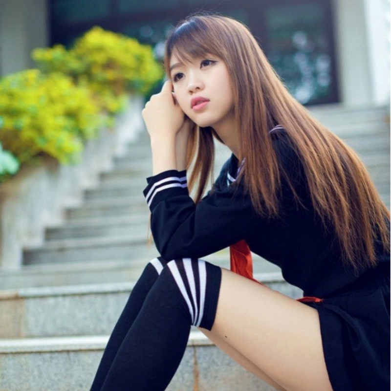 3PCS สาวนรกญี่ปุ่น cos jk ชุดกะลาสีชุดนักเรียนญี่ปุ่นและเกาหลีชุด C32151AD | Shopee Thailand