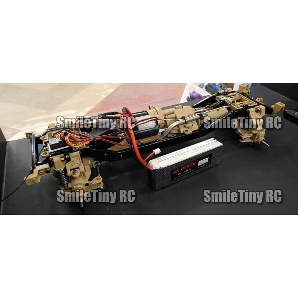 [รุ่นท็อปมีไฟมีเสียง] รถสเกล บังคับวิทยุ 1/10 Humvee ฮัมวี่ พร้อมเล่น ...