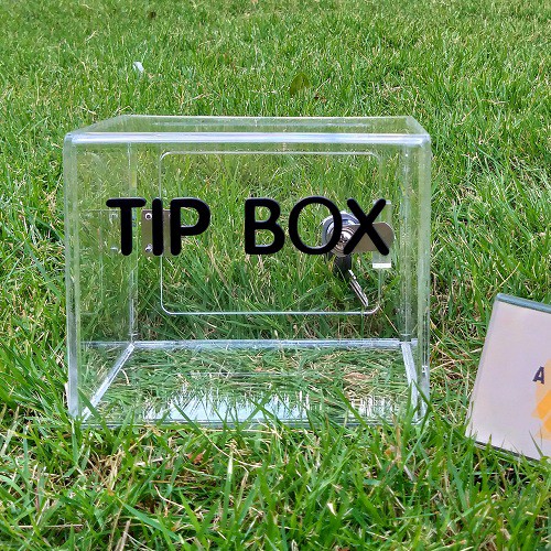 พร้อมส่ง new!!! TIP BOX สีใส มี 3 แบบ แผ่นหนา 3 มิล กล่องอะคริลิค ...