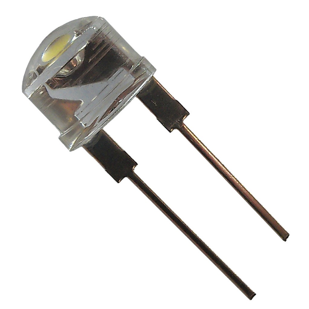 LED 8 MM หลอดใส สีขาว 0.75W 5 ชิ้น | Shopee Thailand