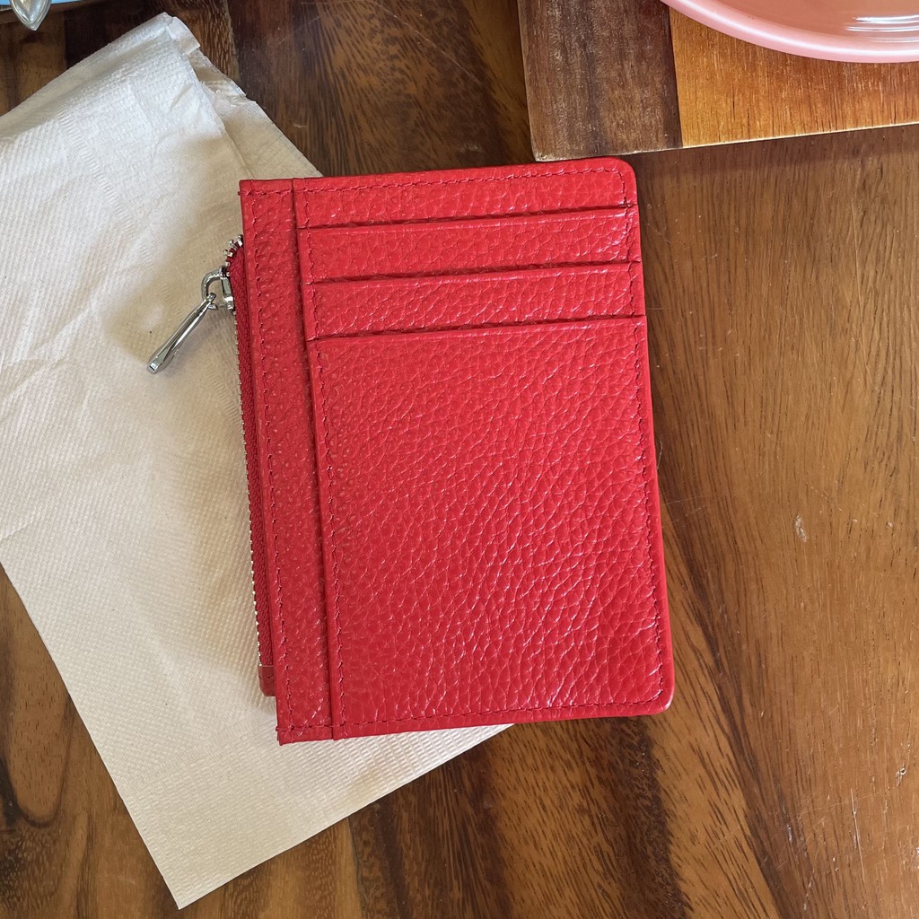 💕รุ่นขยายข้าง💕(หนังแท้) Card Holder Silm Wallet กระเป๋าสตางค์ กระเป๋า ...
