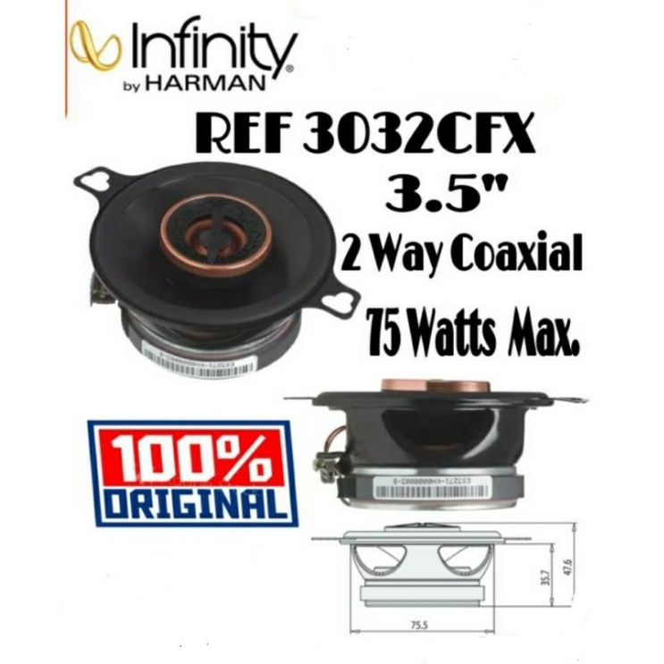 Infinity REF 3032CFX ลำโพงขนาด 3.5" เสียงกลางแหลม แบบแกนร่วม/Infinity ...