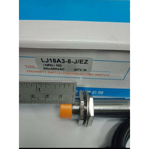 เซ็นเซอร์จับโลหะ LJ18A3-8-J/EZ 90-250VAC (แพ็ค1ตัว) 2สาย Proximity Sensor LJ18A3-8-J/EZ | Shopee ...