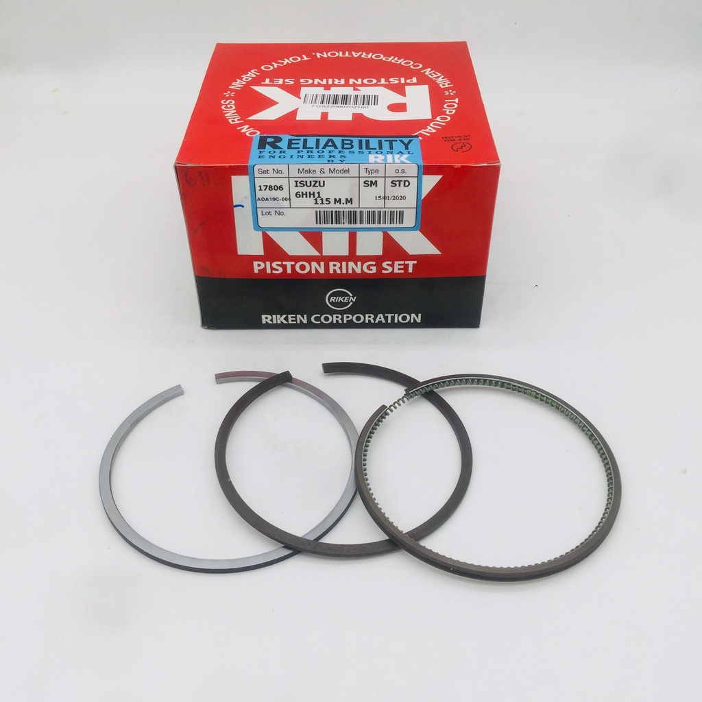 แหวนลูกสูบ ISUZU 6HH ยี่ห้อ RIKEN | Shopee Thailand
