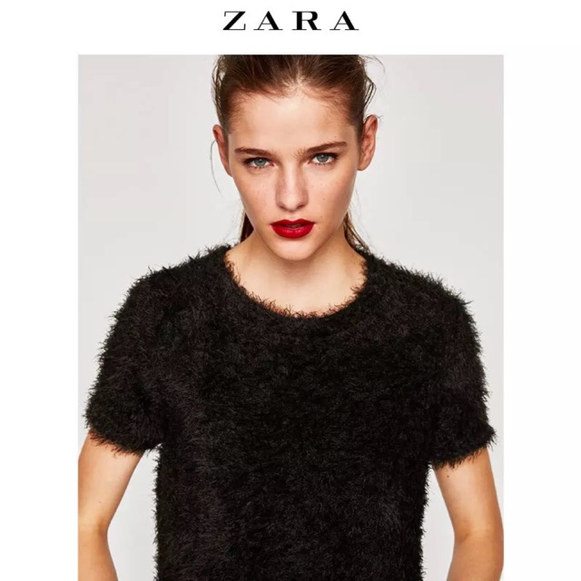 เสื้อขน Zara (M) แท้ 100% จากช็อป | Shopee Thailand