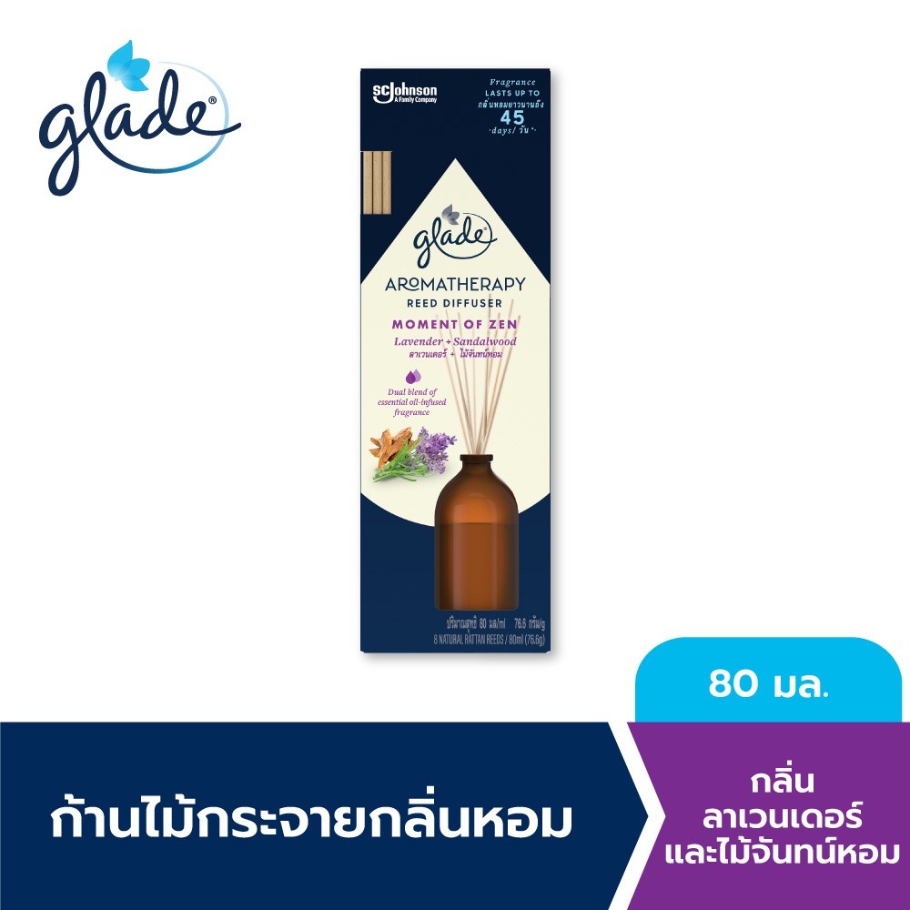 (มี 3 กลิ่น )Glade Aromatherapy Reed Diffuser เกลด ก้านไม้ กระจายกลิ่น ...
