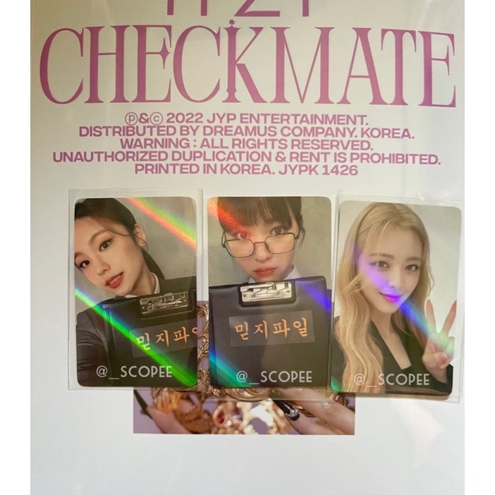 พร้อมส่ง การ์ดเว็บ อัลบั้ม CHECKMAT - ITZY | Shopee Thailand