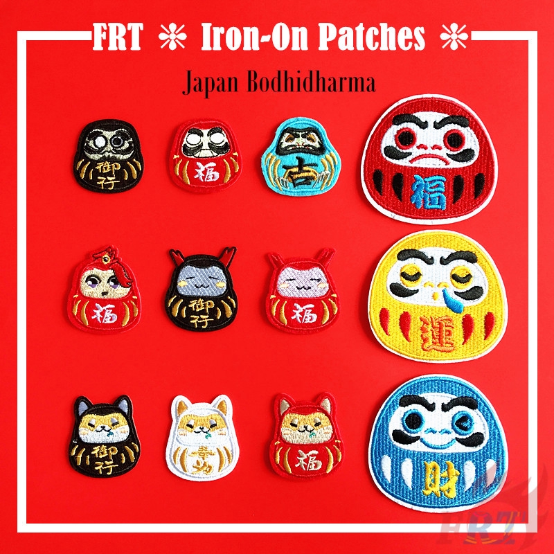 ☸ VSCO：Japan Bodhidharma Iron-on Patch ☸ 1Pc Diy Sew on Iron on Badges Patches | Shopee Thailand