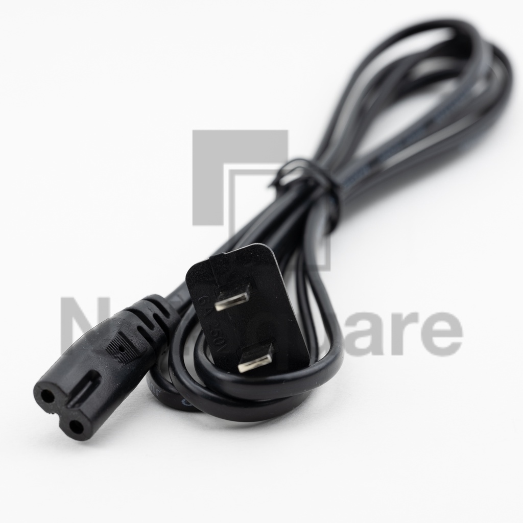 [สายบาง] AC Power Cable สายไฟ 2 รู ยาว 1.5m สำหรับเครื่องใช้ไฟฟ้ากระแส ...