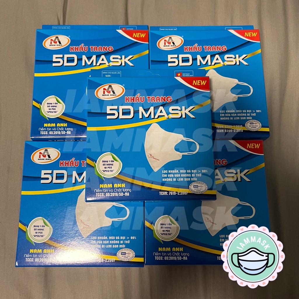 หน้ากากอนามัย FAMAPRO 5D 5d mask งานเวียดนาม 1 แพคมี 10 ชิ้น ของแท้ ...