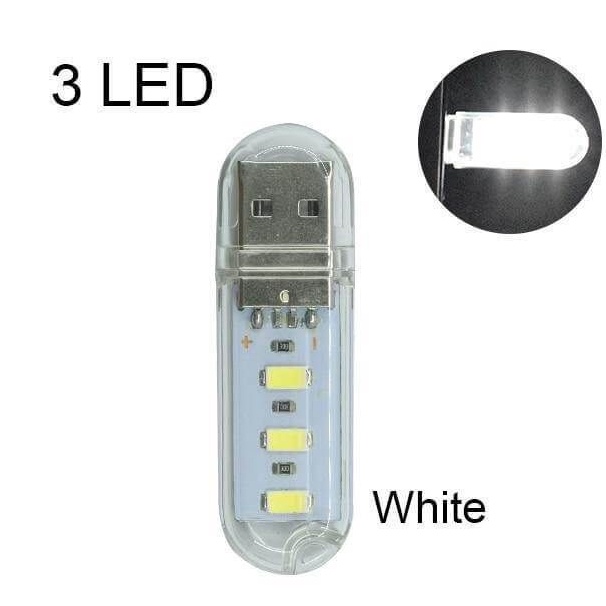 Mini USB 3LED 8LED Night Light U Disk LED Light Computer Desk Light Mobile Power Bank LED Night ...