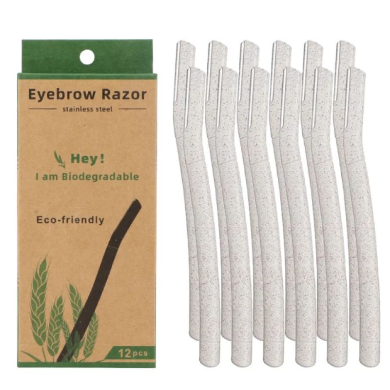 YShave มีดโกนกันคิ้ว eco-friendly biodegradable eyebrow razor (value ...