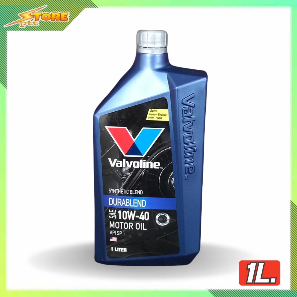 Valvoline วาโวลีน DURA BLEND 10W-40 1ลิตร น้ำมันเครื่องยนต์เบนซิน | Shopee Thailand