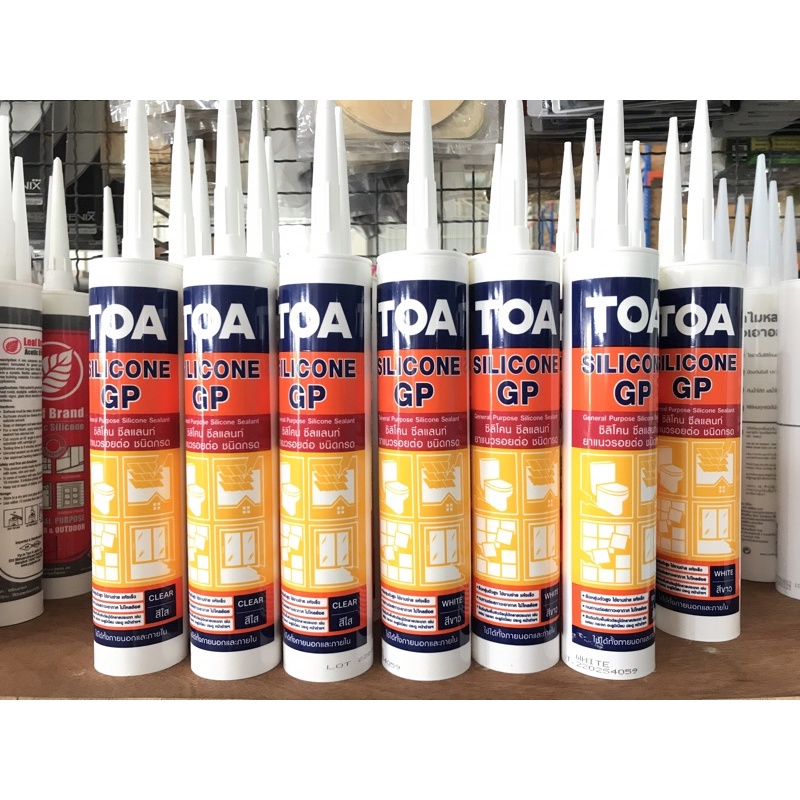 TOA ซิลิโคน GP ยาแนวรอยต่อ ชนิดกรด 280ml. | Shopee Thailand