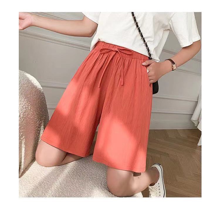 กางเกงขาสั้น ผ้าฝ้าย ผ้าลินิน ขา3ส่วน CC001 | Shopee Thailand