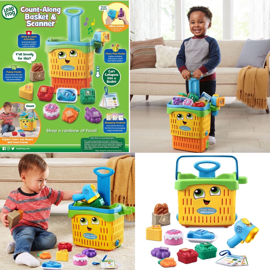 LeapFrog Count-Along Basket and Scanner, Multicolor ตะกร้าและสแกนเนอร์ ...
