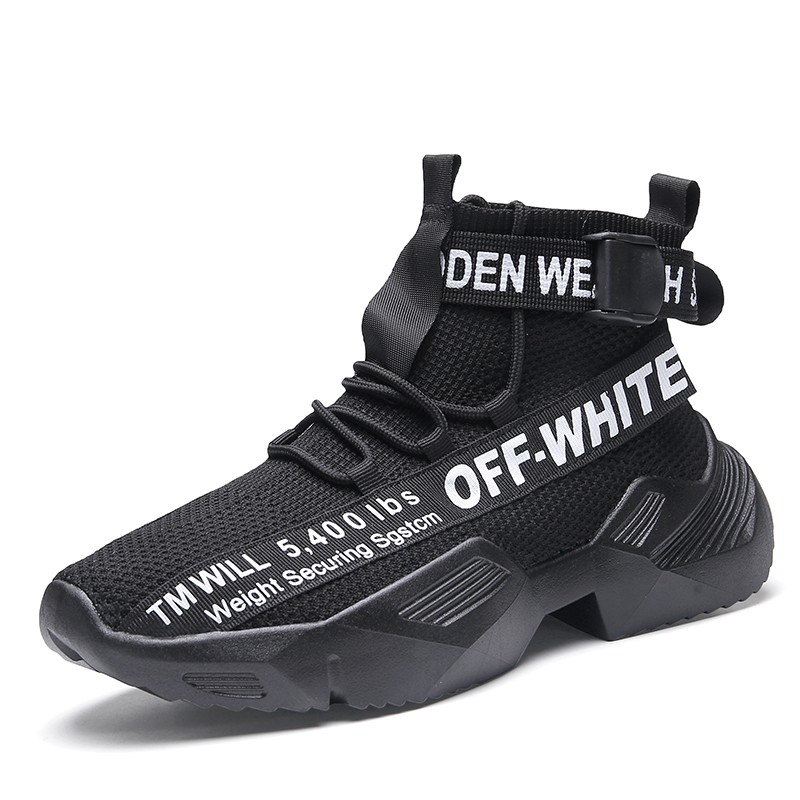 hchai shop 【Ready Stock】Summer New Style Off White Shoes Men High Top ...