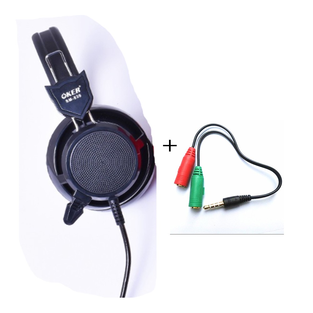 OKER Headset หูฟังคอมพิวเตอร์ SM-839 | Shopee Thailand