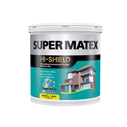 สีน้ำภายใน ชนิดด้าน TOA SuperMatex #8515 จุ 1 แกลลอน (3.785 ลิตร ...