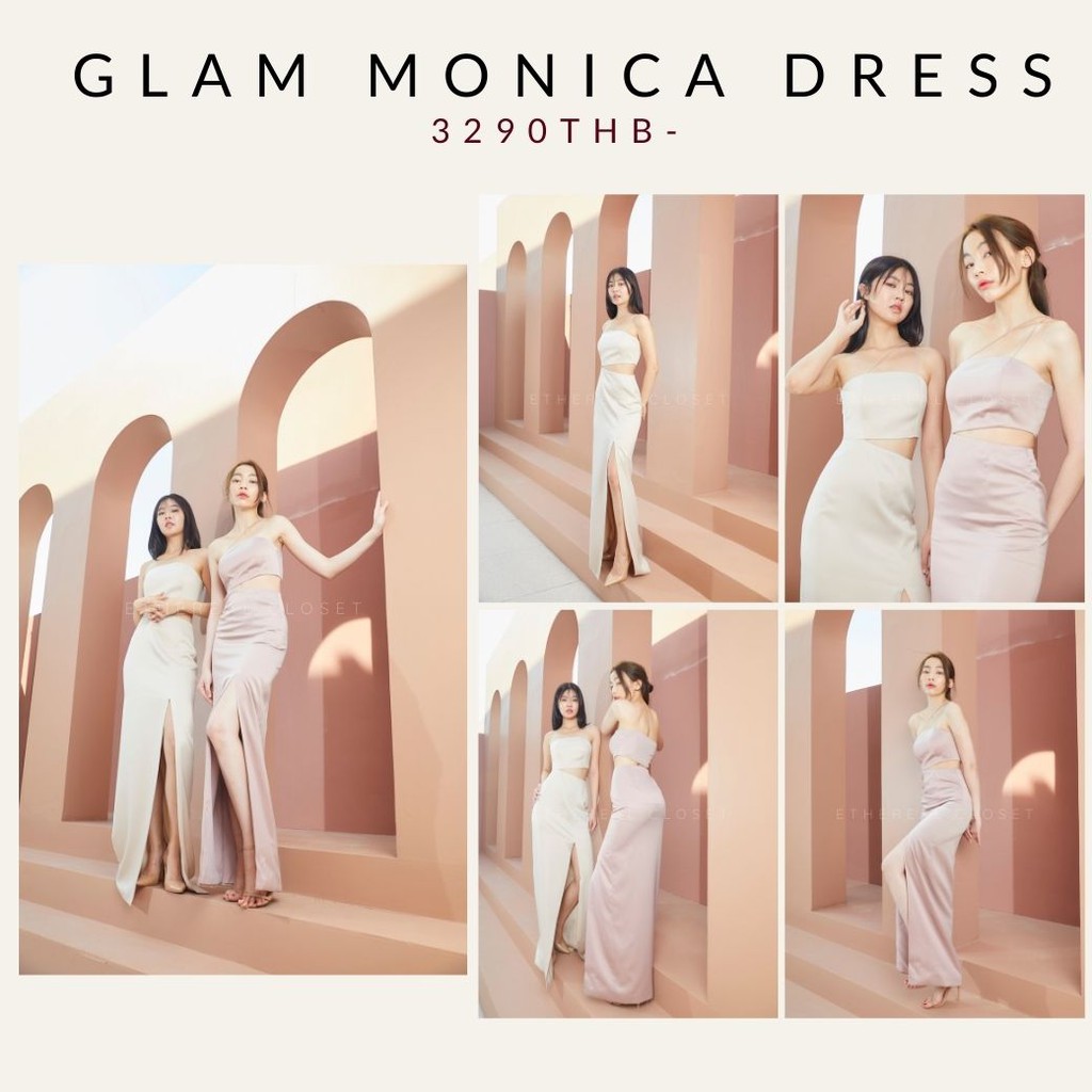 ETHEREAL glam monica dress เดรสออกงาน | Shopee Thailand