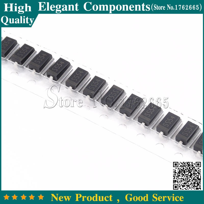 50PCS Diode 1N5824 SS54 SMA IN5824 DO-214AC Schottky Diode Free ...