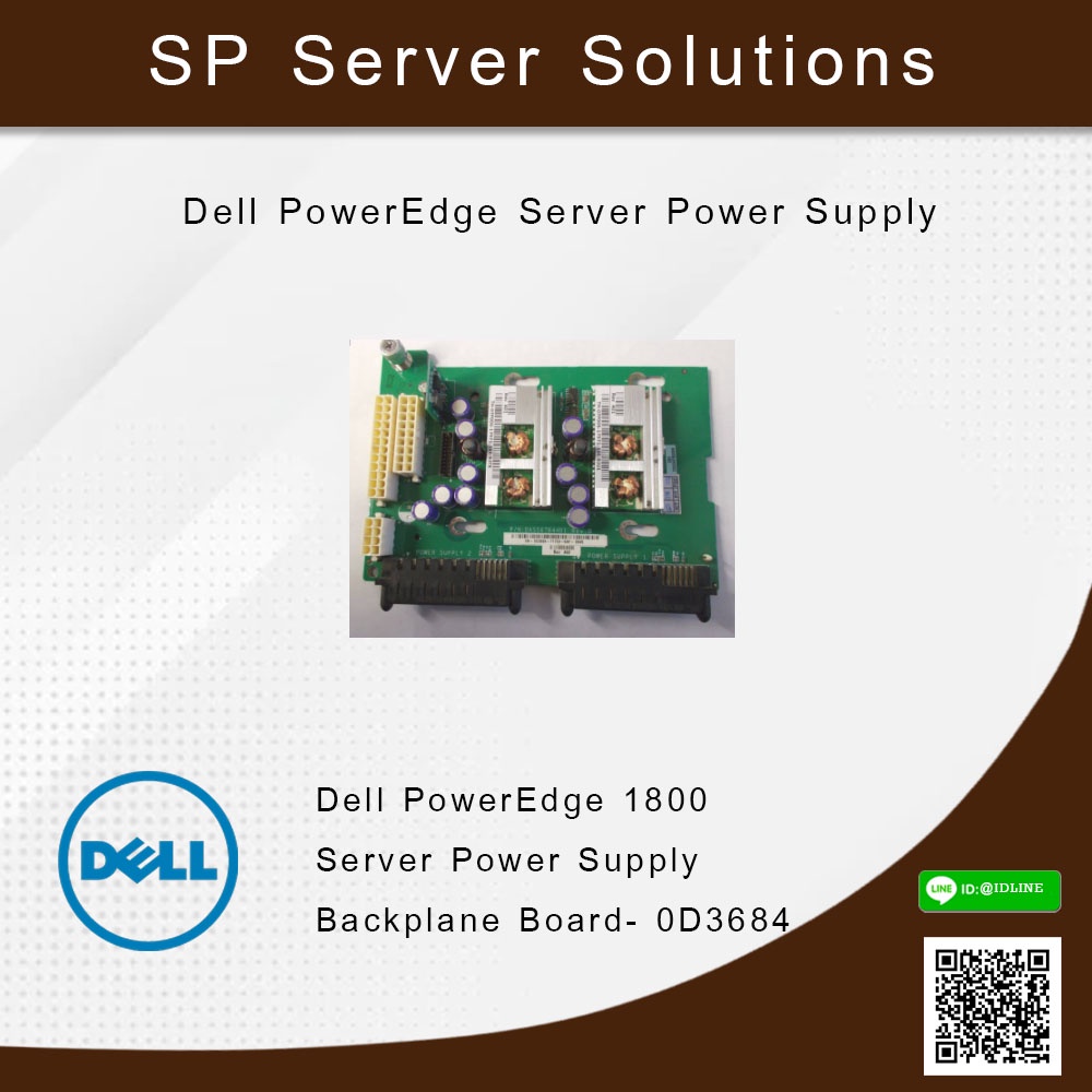 Dell PowerEdge 1800 Server Power Supply Backplane Board- 0D3684 ...